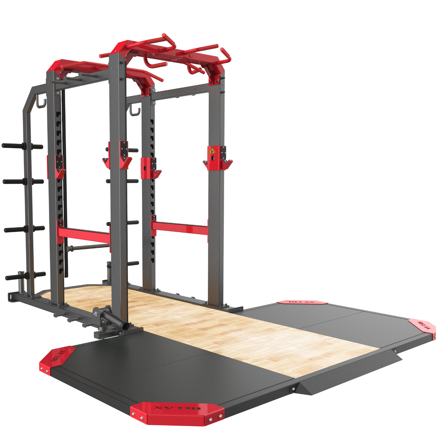 RMC Commercial Elite Power Rack + Weight Lifting Platform - VOLTZ Seri