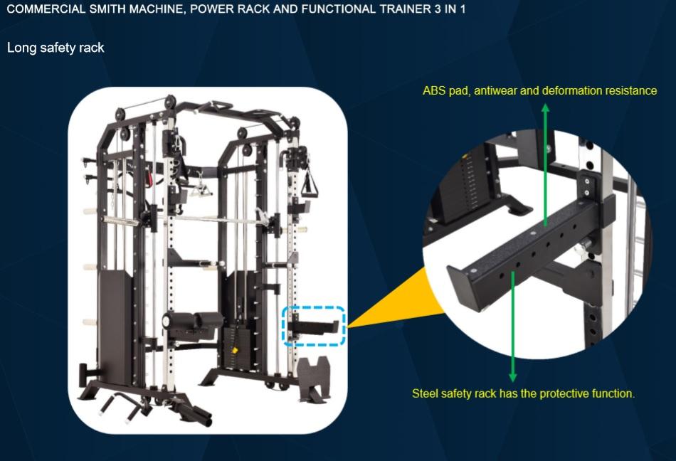 RapidMotion Functional Trainer with Smith Machine and Power Rack FT100