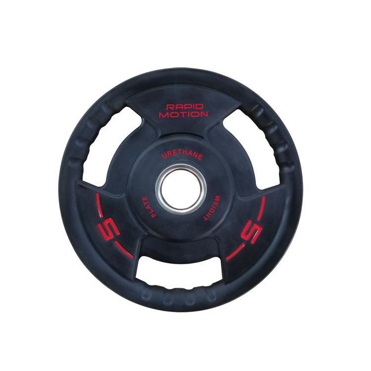 RapidMotion Tri Grip PU Olympic Size Weight Plates